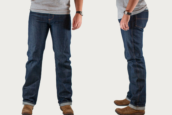 Round House Lot 182 Slim Straight Fit Raw Denim Jeans - Indigo – Heddels